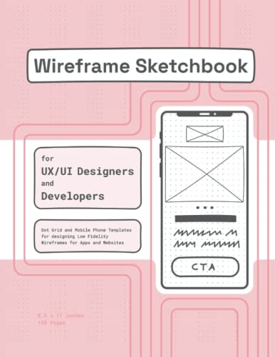 Wireframe Sketchbook for UX UI Designers & Developers: Dot Grid AND ...