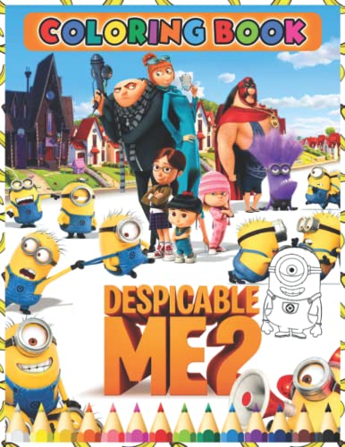 100+ Dëspicable Me Coloring Book: 50 One Sided Coloring Pages Featuring ...