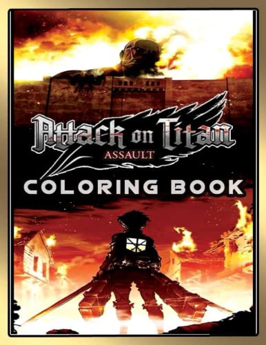 Attack On Titan Coloring Book: Anime Coloring Book "AOT" For Adults And ...