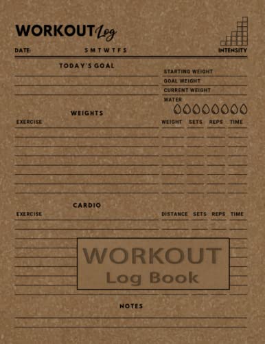 Workout Log Book: Workout Journal for Women And Men , Simple Exercise ...