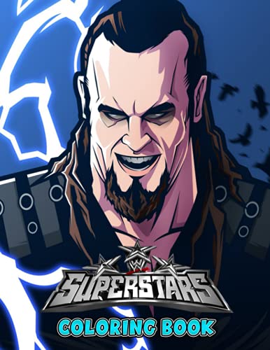 WWE Superstar Coloring Book: 50+ Coloring Pages. A Cool Coloring Book ...