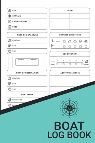 Boat Log Book: Boating Log Book & Tracker to Record Trip Information ...