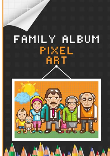 Pixel Art Family Album: Pixel Art Family Drawing Book | Learning Pixel ...