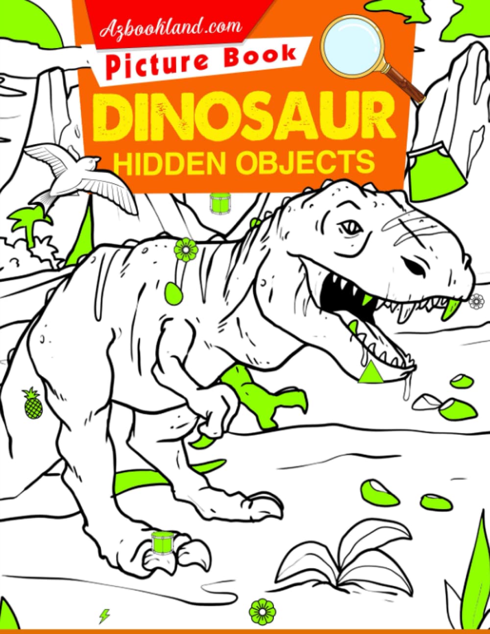 Dinosaur Hidden Objects Picture Book: Funny Challenge Activities With ...
