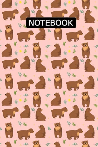 Bear Notebook: Bear Notebook Journal To Write Notes, Password, Notepad ...