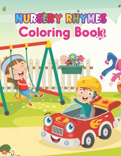 Nursery Rhyme Coloring Book.: nursery coloring book for fun and learn ...
