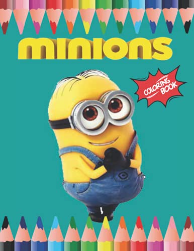 Minions Coloring Book: 99+ GIANT Pages with Premium outline images with ...