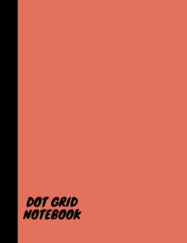 Big Dot Grid Notebook: Terracotta Minimalist Design - Dotted Grid ...