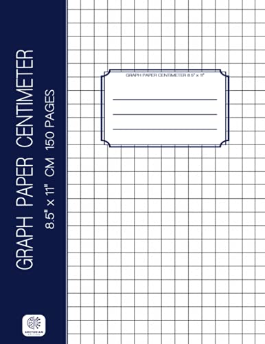 Graph Paper Centimeter: Notebook 8.5" x 11" | Graph Paper 1 cm gray ...
