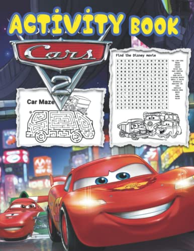 Cạr Activity Book: Fun Vehicle Pages For Kids Ages 4-8, Workbook Games ...