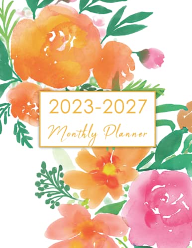 2023-2027 Monthly Planner 5 Years: Agenda Organizer for Professional ...
