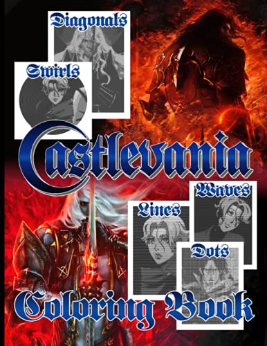 Castlevania Waves Swirls Dots Diagonals Lines Coloring Book ...