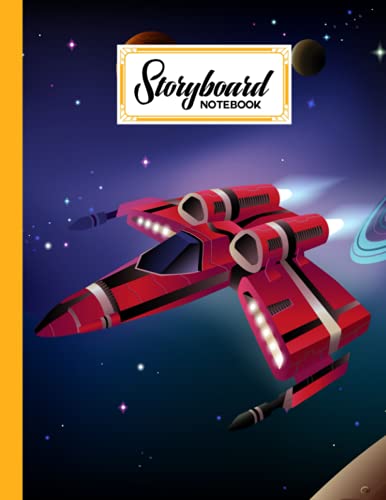 Storyboard Notebook: Spaceship Storyboard Notebook, Cinema Notebooks ...