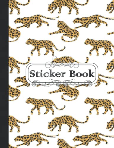 Sticker Book: Blank Sticker Album, Tigers Sticker Collecting Book for ...