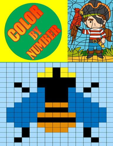COLOR BY NUMBER: Large Print Color By Number Coloring Books For KIDS ...