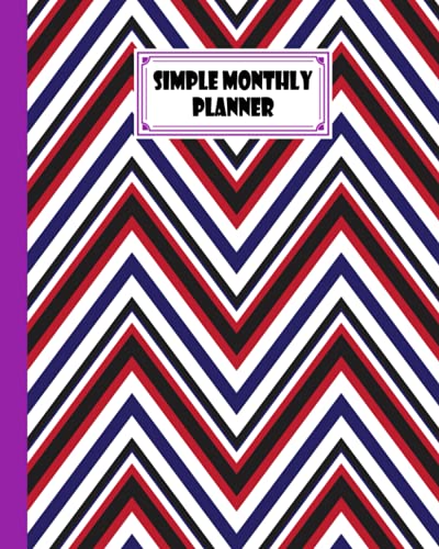 Simple Monthly Planners: diagonal Cover | Pretty Simple Planners Monthly and Year | To Do List ...