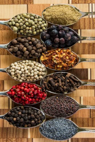 Spice Theme Food Journal: Spicy Food Recipe Notebook: 6x9 Ruled Diary ...