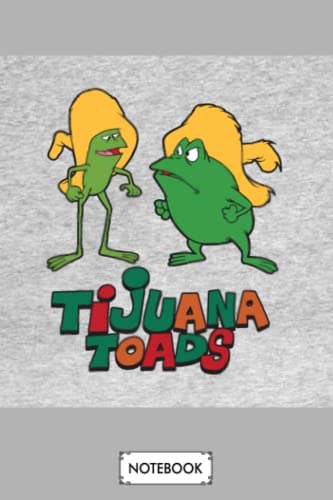 Tijuana Toads B36808 Notebook: Matte Finish Cover, Lined College Ruled Paper, Planner, 6x9 120 ...