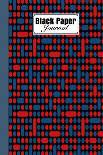 Black Paper Journal: Premium Rectangles Cover Black Paper Journal ...