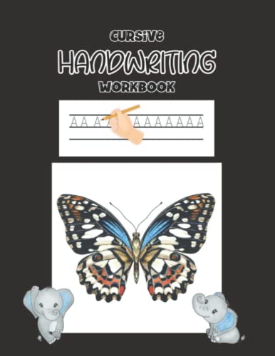 Cursive Handwriting Workbook: Magical Butterfly Cursive Handwriting ...