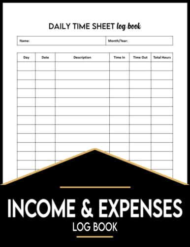Income And Expense Log Book: Simple Income Expense Record Tracking Book ...
