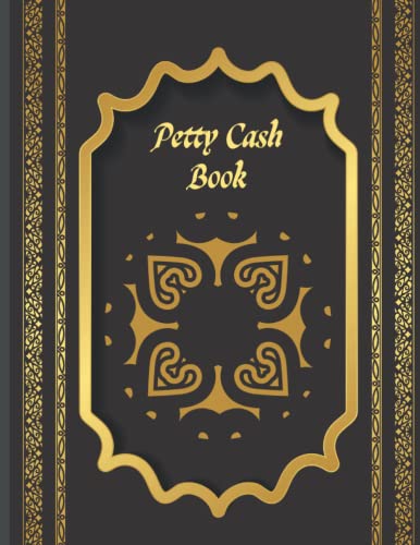 Petty Cash Book: Luxury dark arabic pattern background, Ledger Notebook ...