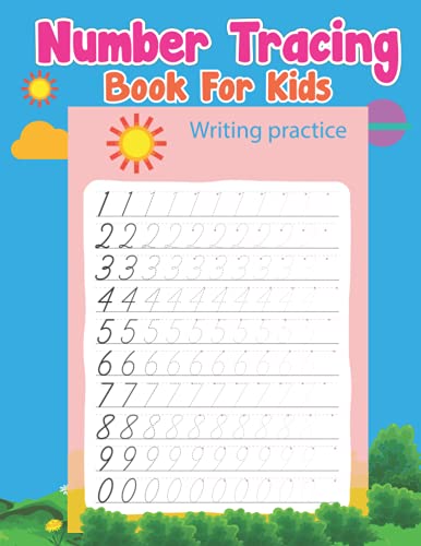 Number Tracing Book For Kids: Number Tracing Books for Preschoolers ...