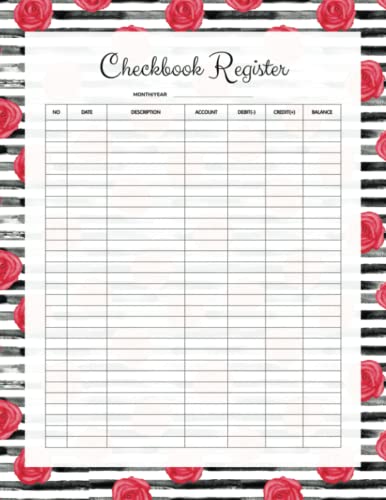 Checkbook Register: Large Print Accounting Ledger Book, Check and Debit ...