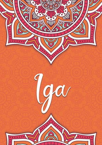 Iga: Notebook A5 | Personalized name Iga | Birthday gift for women ...