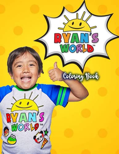 Ryan's World Coloring Book: 44 Coloring Pages - Cute illustration ...