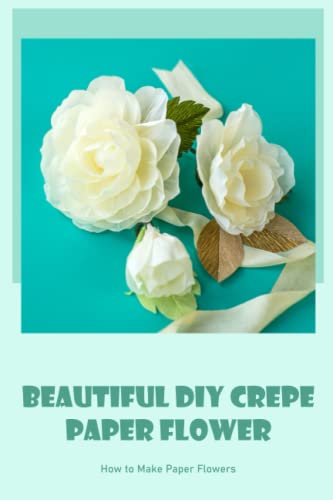 Beautiful DIY Crepe Paper Flower: How to Make Paper Flowers: Black and ...