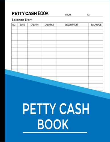 Petty Cash Book: Simple Large Size Petty Cash Register | Track, Record ...