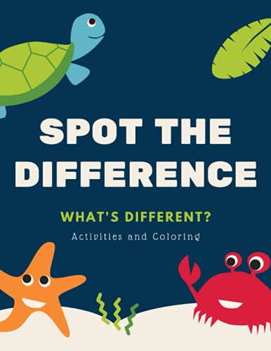Spot the Difference: What's Different Activities and Coloring for Kids ...