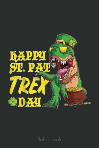 St Patricks Day Kids Dinosaur Happy Pat Day Luckysaurus Notebook: Cute ...