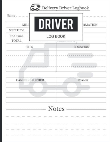 Driver Log Book: The Ultimate Driver Log Book for Drivers to Record ...