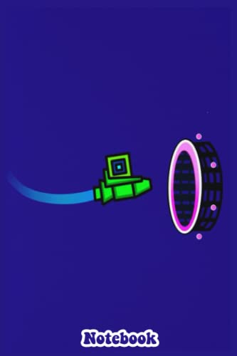 Geometry Dash Notebook: 110 wide ruled pages, Letter Size 6 x 9 inches ...