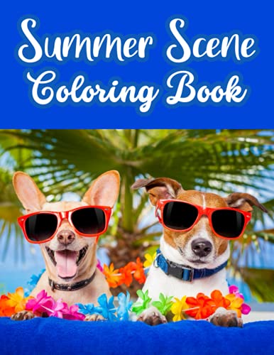 Summer Scene Coloring Book: Awesome Summer Scene Coloring & Activity ...