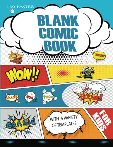 Blank comic book template for all kids drawing special stories: comic ...