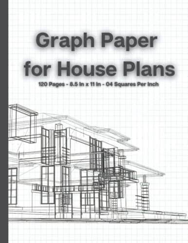 Architect Graph Paper For House Plans: Ideal For Sketching house Plans ...