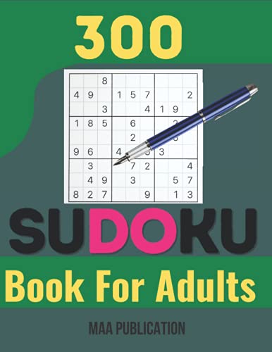 Sudoku Book for Adults: 300 Big Sudoku Book for Adults and Teens with ...