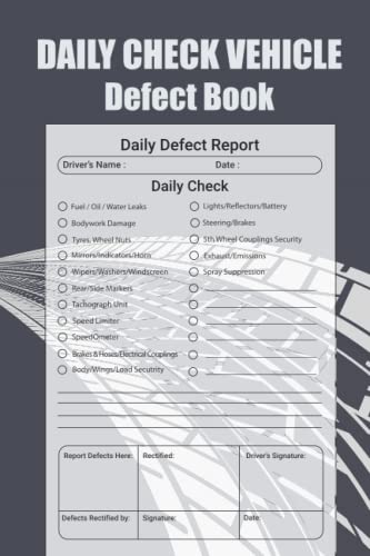 Daily Check Driver Defect Book HGV Truck Van 120 Page hgv Defect Fault ...