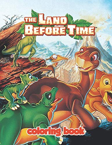 The Land Before Time Coloring Book: JUMBO Coloring Book For Kids | Ages ...