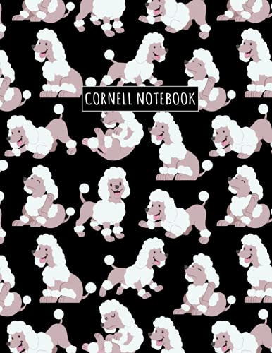 Poodle Cornell Notebook: Poodle Lovers Blank Lined Cornell Notebook for ...