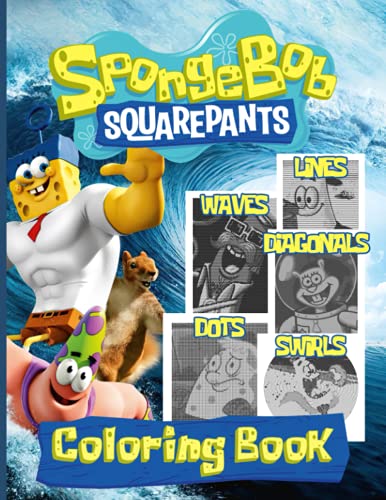 Spongebob Squarepants Waves Lines Swirls Diagonals Dots Coloring Book ...