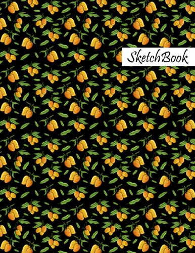 Mango Sketchbook: Mango Blank Page Sketchbook To Write Notes, Notepad ...