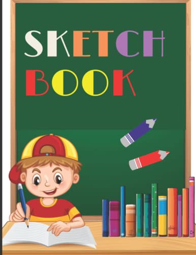 Sketchbook: Cute Blank Notebook for Kids, Unlined, Large, 8.5 x 11 ...