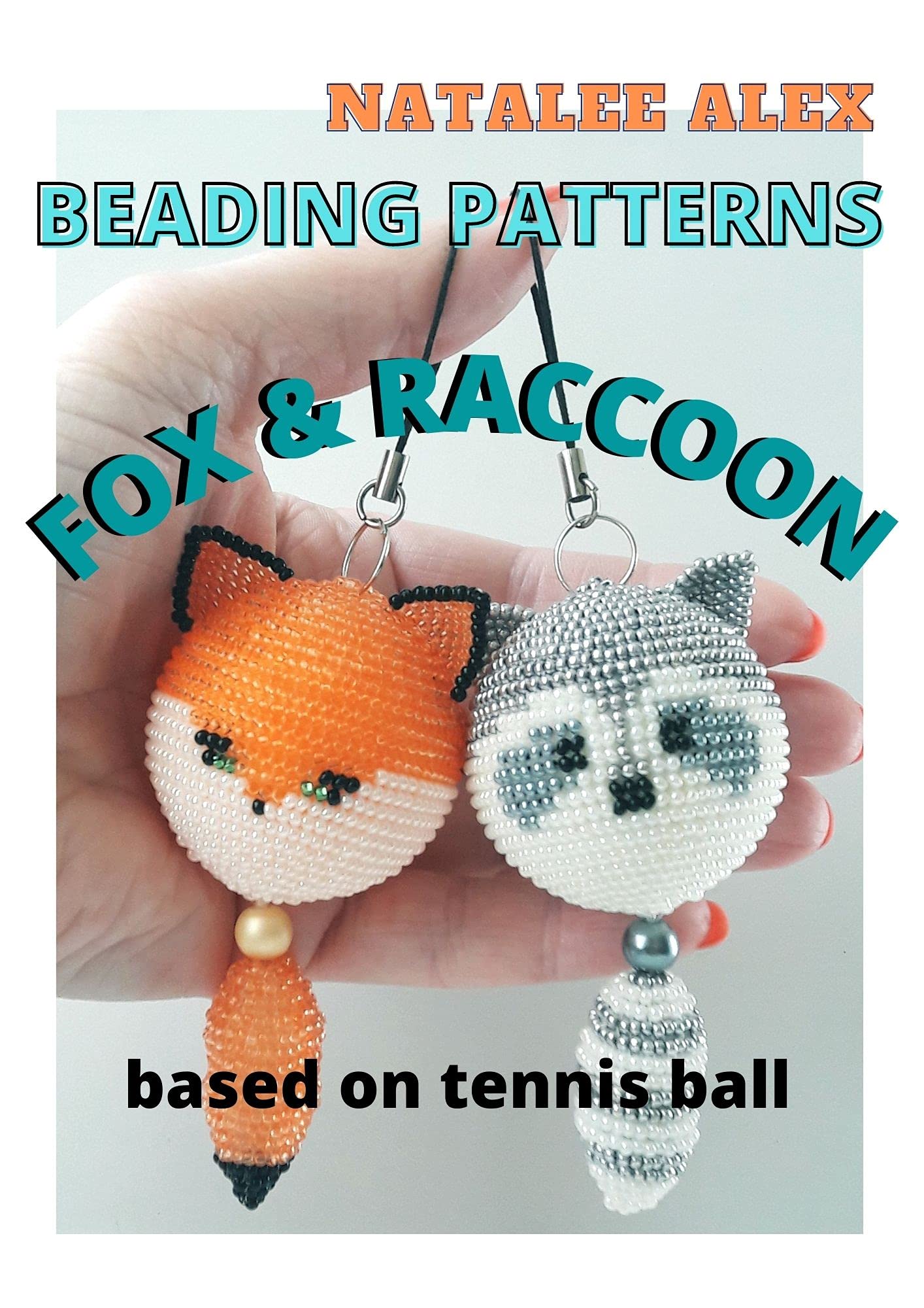 Beading Patterns: How to make Fox & Raccoon keychains based on tennis ...