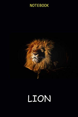 LION NOTEBOOK: Journal 6×9 inches 110 Pages for planning, writing ...