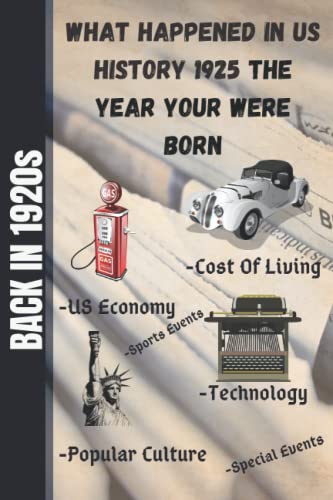 What Happened In US History 1925 The Year You Were Born: Back in 1920s ...
