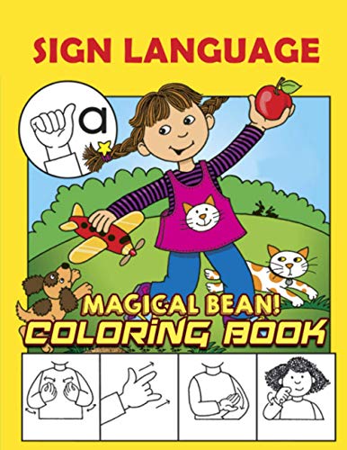 Magical Bean! - Sign Language Coloring Book: Let's Begin To Study ...
